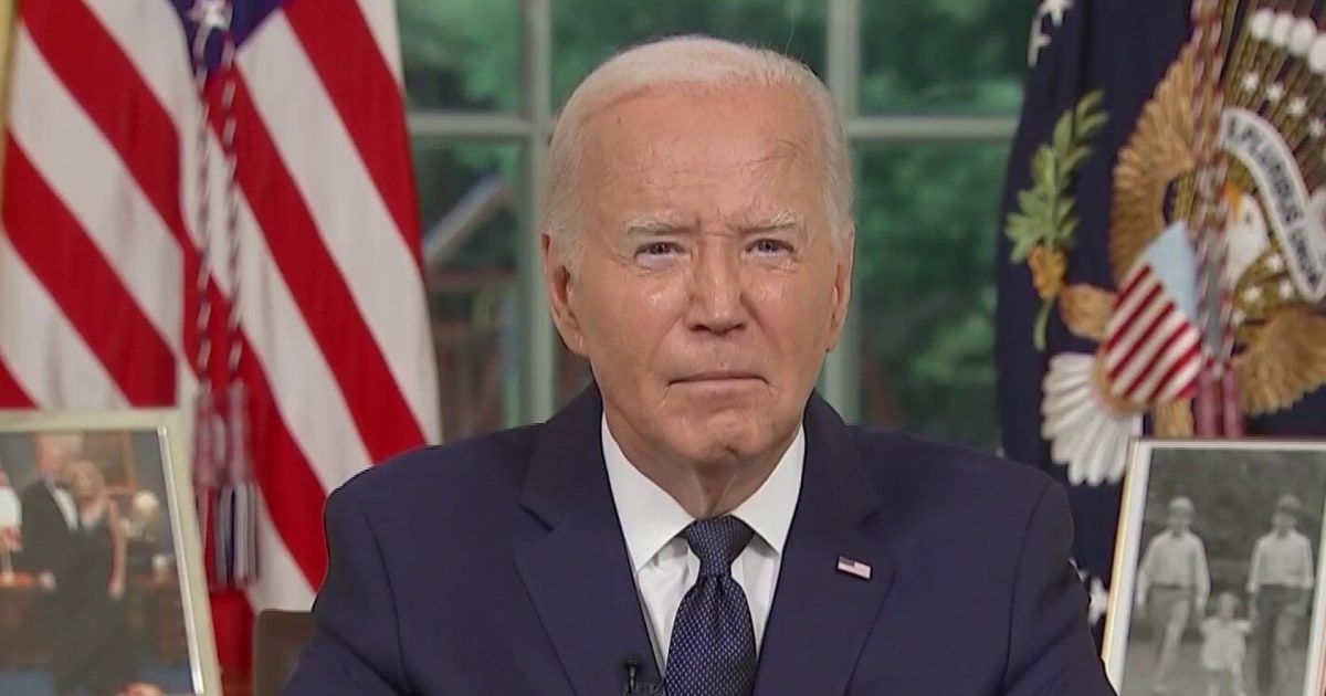 Biden urges country to 'stand together' in Oval Office address on Trump ...