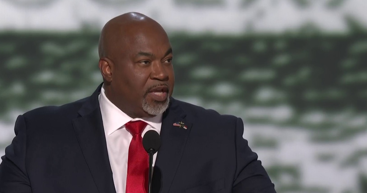 Lt. Gov. Mark Robinson praises Trump on economy at RNC