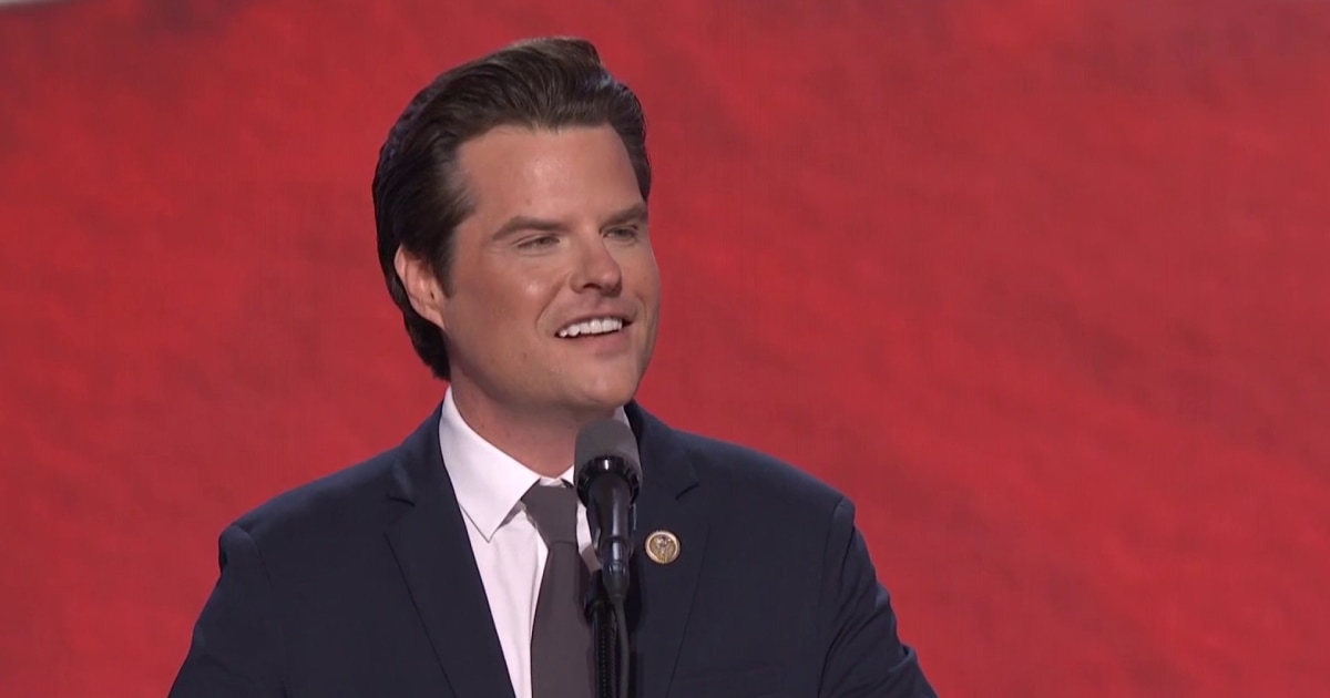 Gaetz jokes about Menendez's guilty verdict at RNC