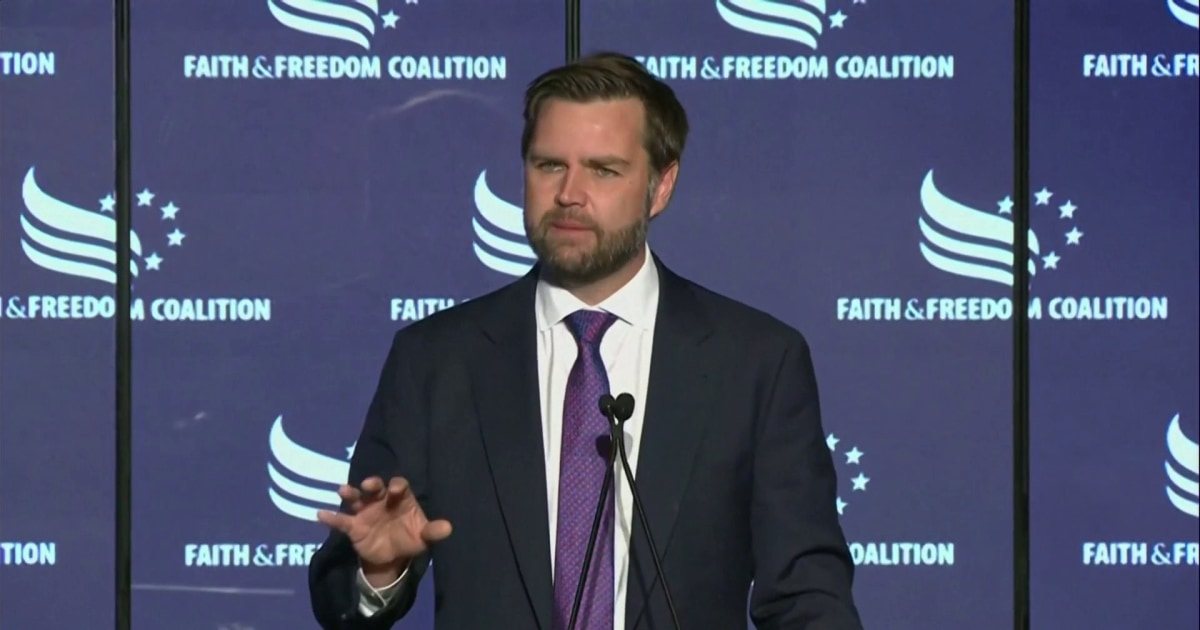 JD Vance quotes 'Pulp Fiction' at evangelical breakfast