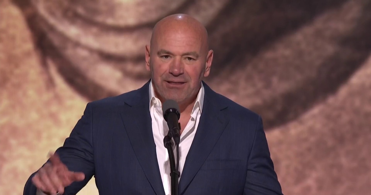 UFC President Dana White calls Trump resilient and a strong leader