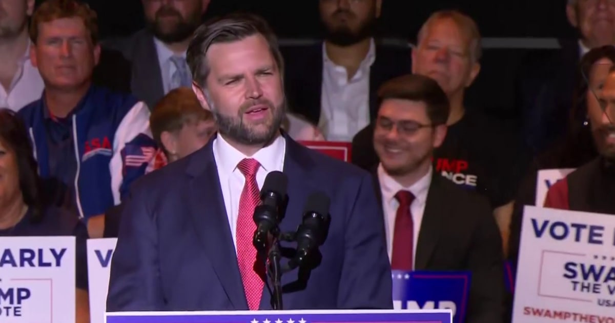 Vance hosts first solo campaign event as Republican vice presidential ...