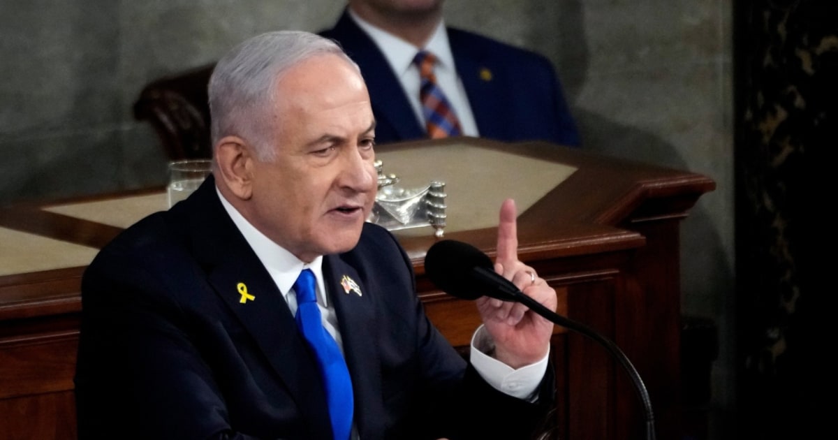 Netanyahu thanks Trump for his leadership during address to Congress