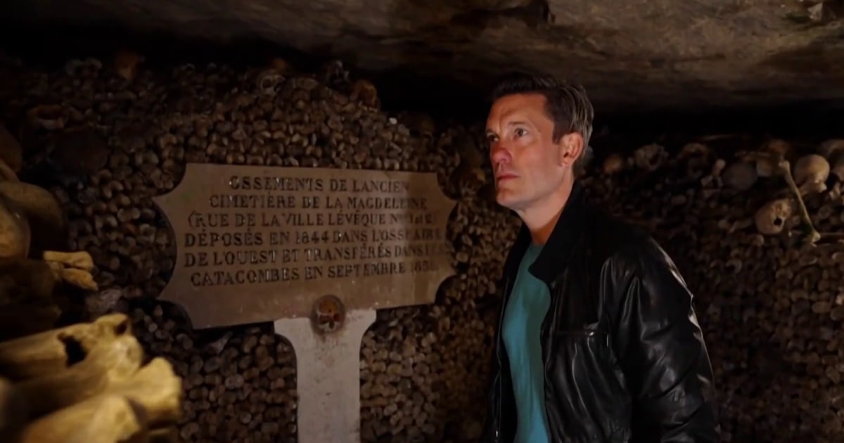 NBC reporter tours historic Paris Catacombs ahead of Olympics