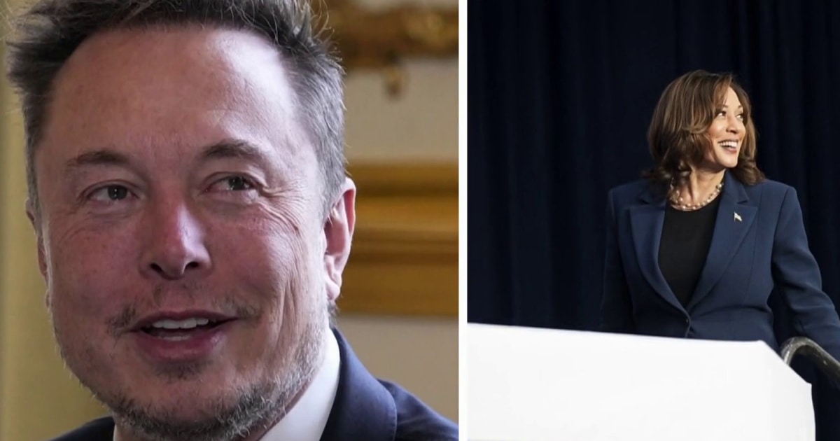 Elon Musk criticized for sharing a fake Harris campaign ad