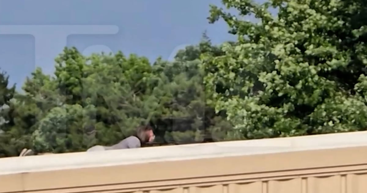 Video shows shooter on roof at Trump rally