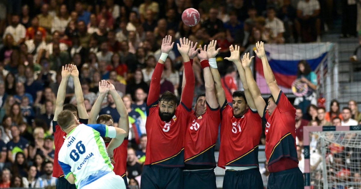 Spain's men's handball team defeats Slovenia to open the men's tournament