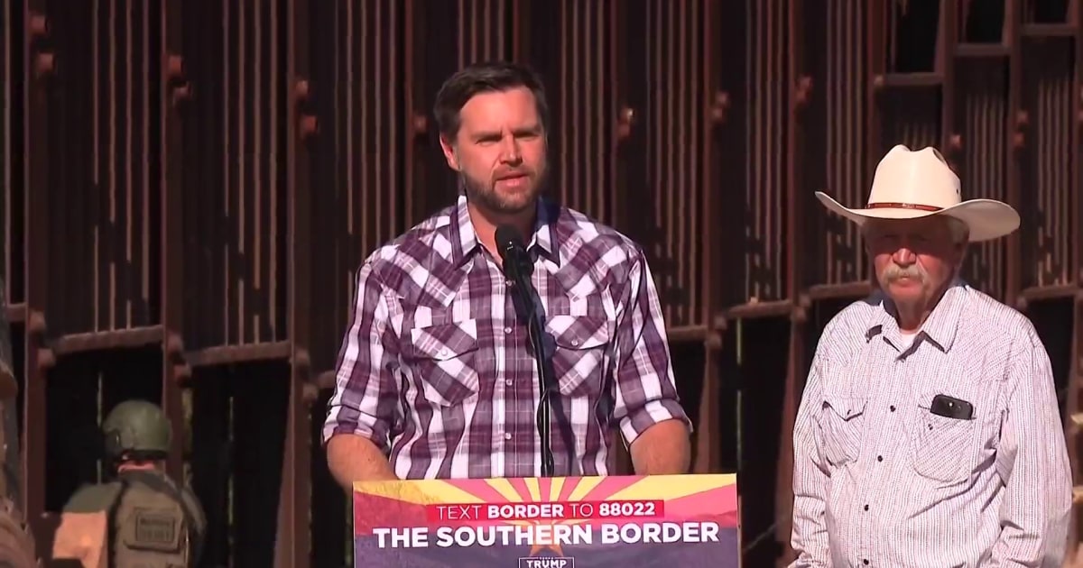 Vance slams Harris' policies during visit to southern border