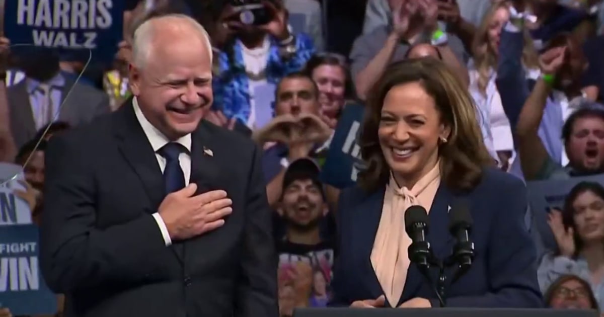 Harris introduces Gov. Walz as her running mate at Philadelphia rally