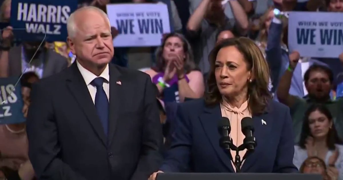 Harris announces she is officially democratic nominee for president