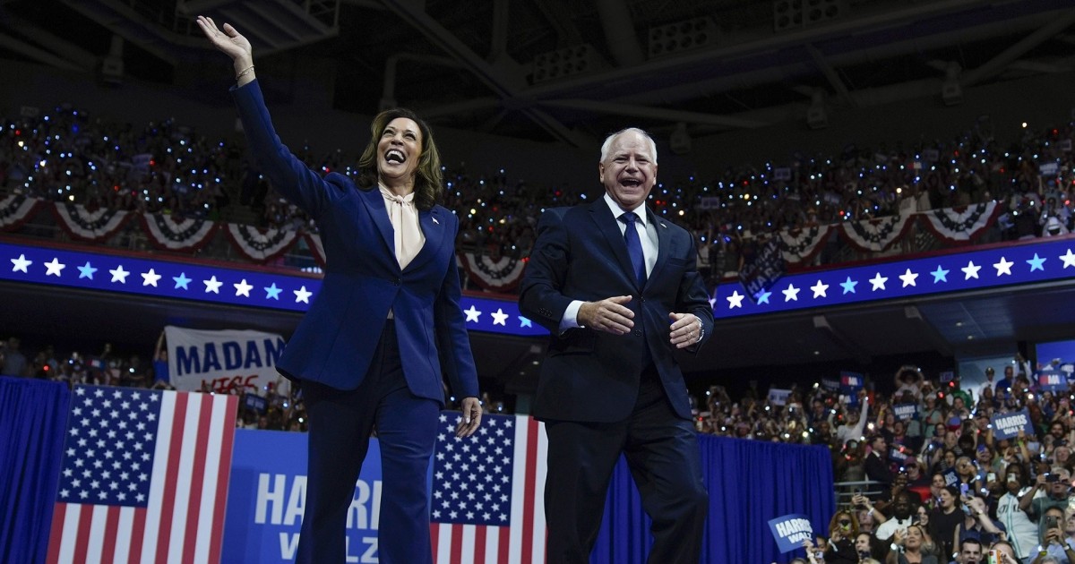 Watch Harris and Walz's full remarks at their first campaign rally together
