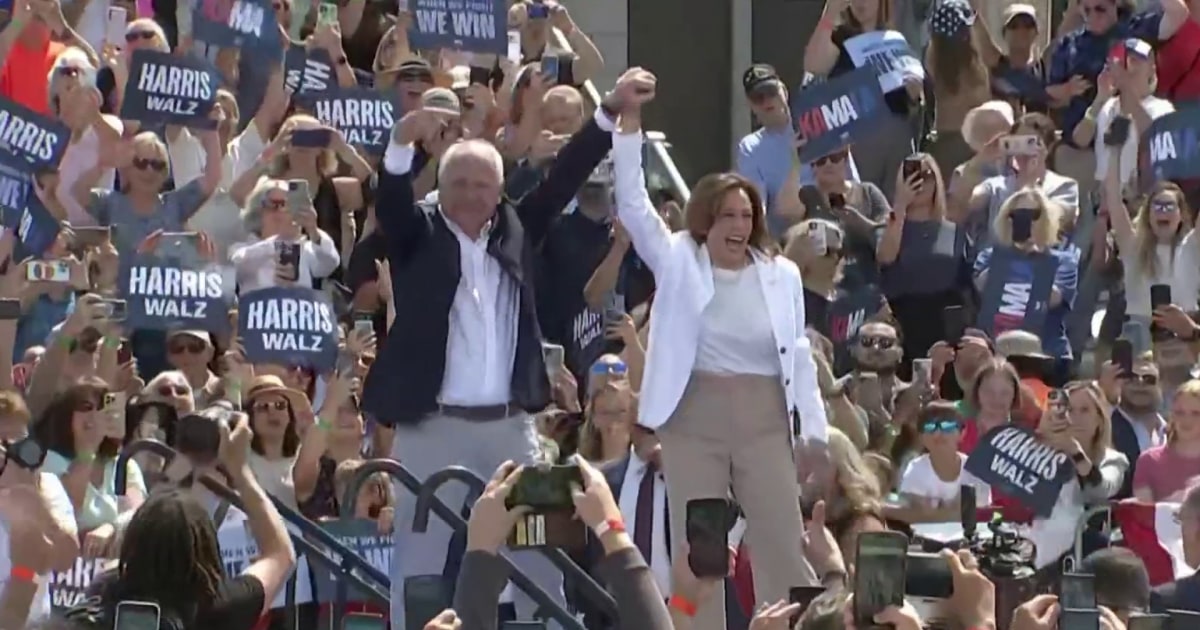 Harris and Walz start battleground blitz, while Vance targets Walz's ...