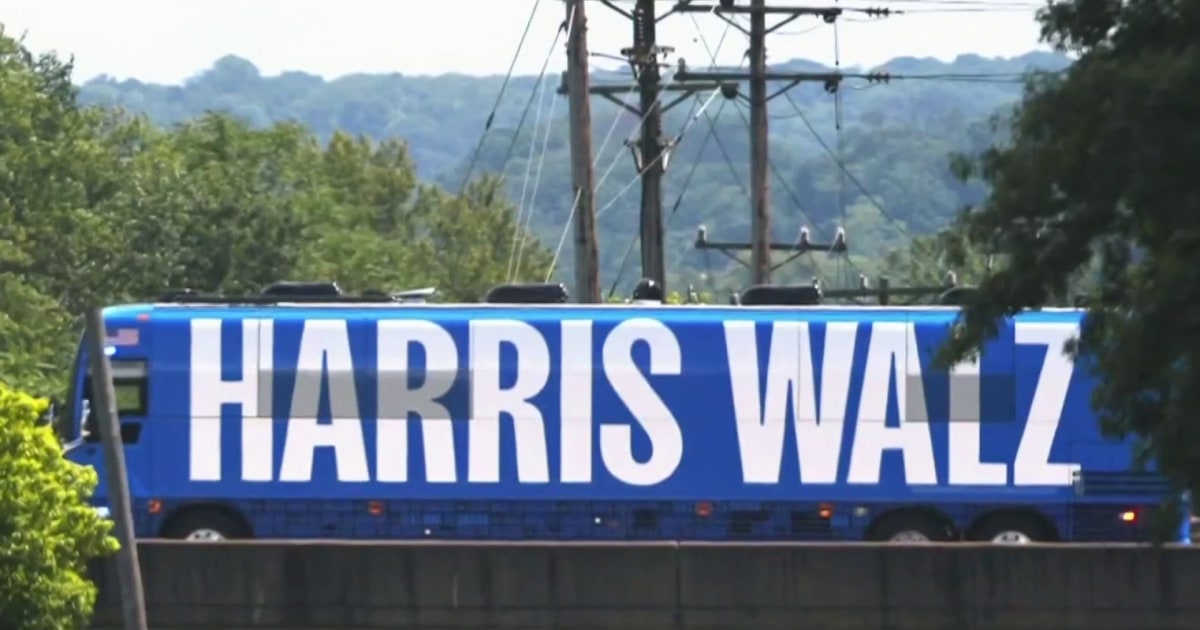 Harris campaign kicks off bus tour ahead of the Democratic National ...