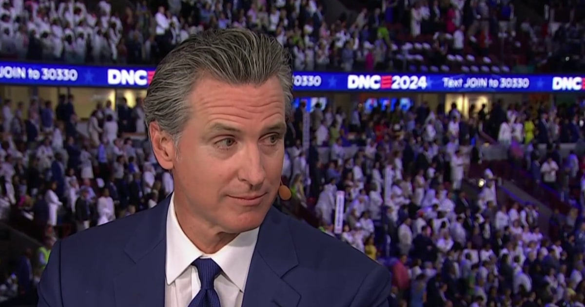 Gov. Newsom shares his thoughts ahead of VP Harris speech at DNC