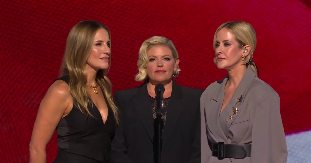 The Chicks perform the National Anthem at final night of DNC