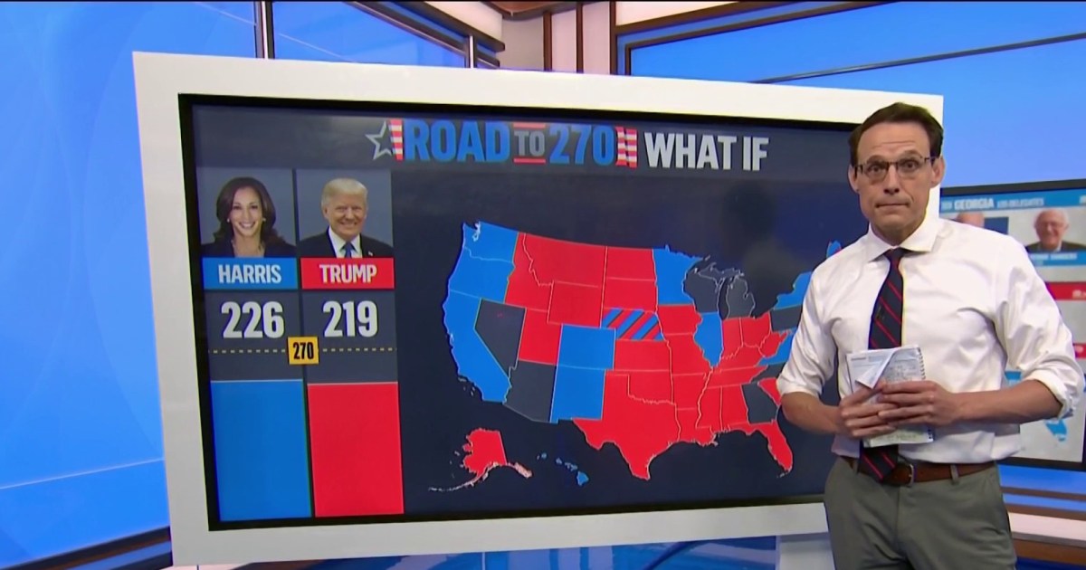 Steve Kornacki breaks down the presidential race with 75 days till election