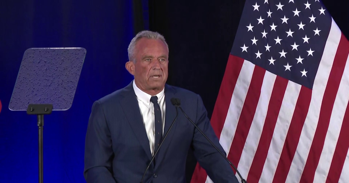 RFK Jr. suspends presidential campaign and endorses Donald Trump