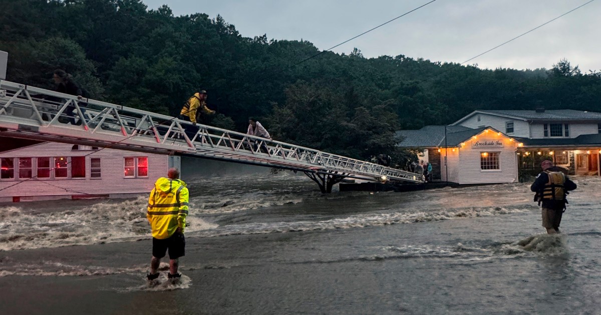 Video captures flooding and submerged cars across the Northeast
