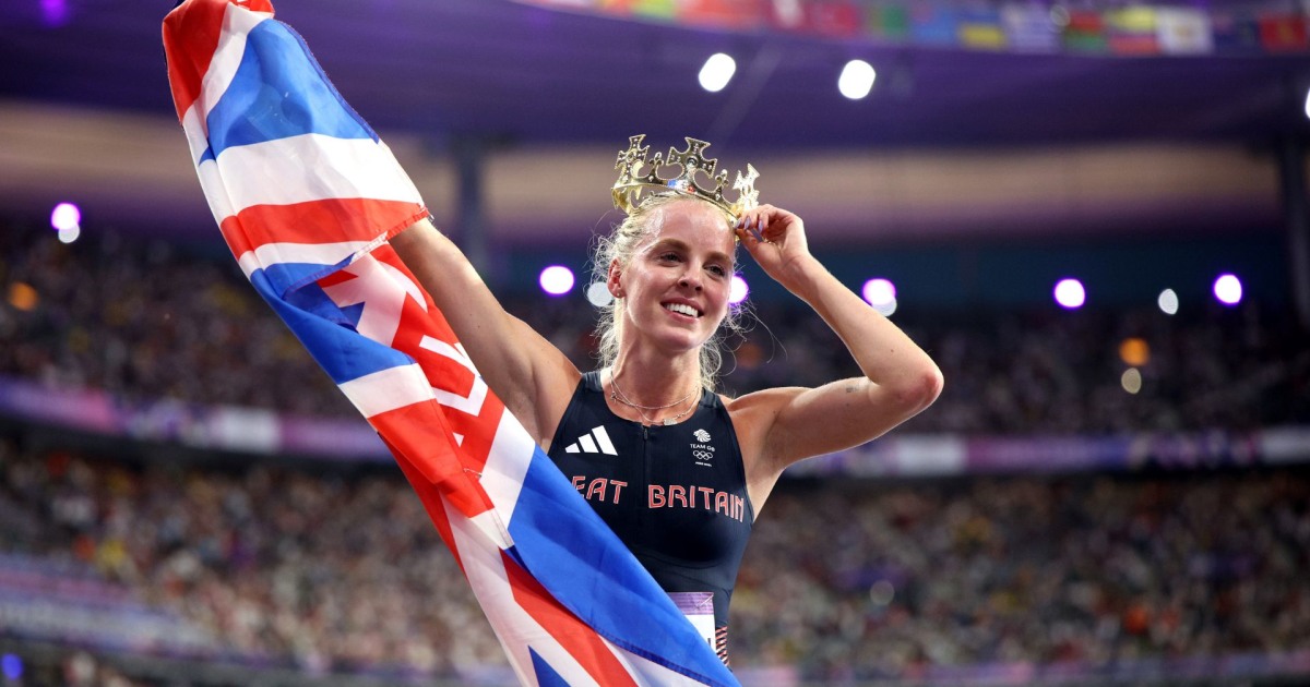 Keely Hodgkinson wins 800m gold in Paris for first Olympic medal