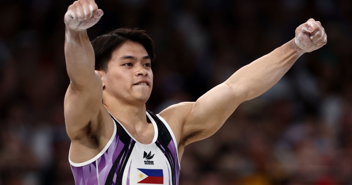 Carlos Yulo golden again after epic vault performance at Paris 2024 Games