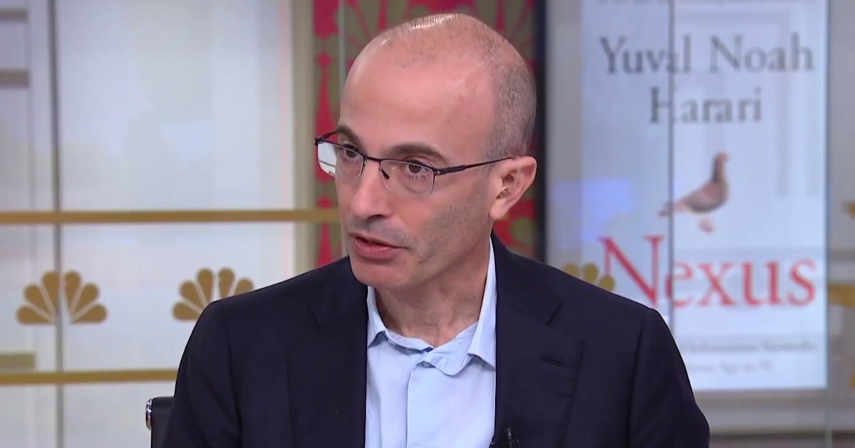 'We are just seeing the beginning' of AI's impact on political discourse: Yuval Noah Harari