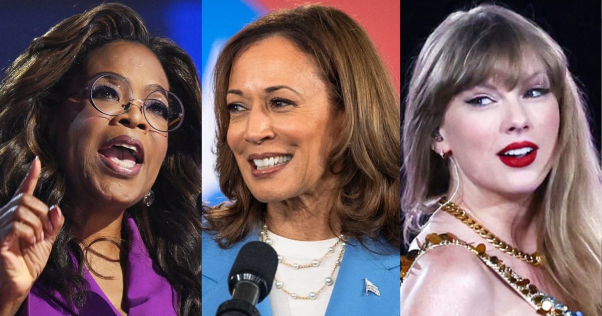 From Oprah to Taylor Swift – Harris campaign sees wave of celebrity support
