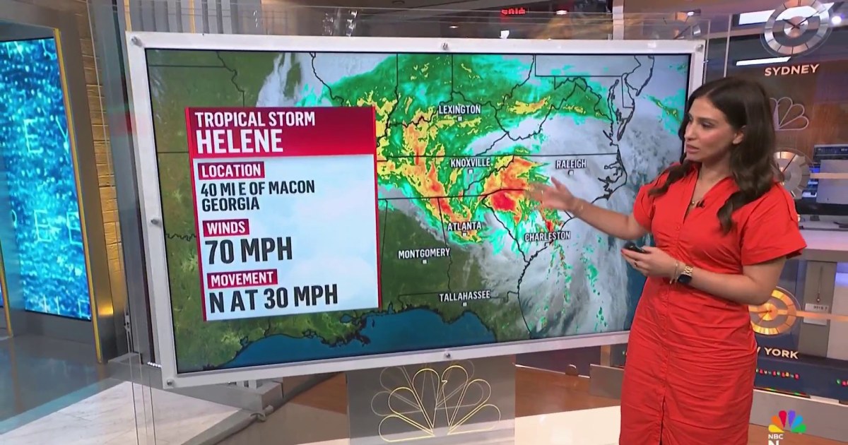 Forecast update: Where is Tropical Storm Helene moving next?