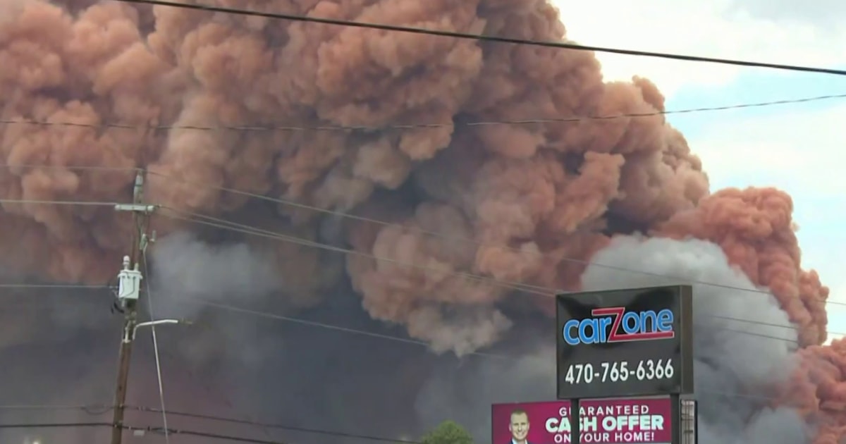 Chemical plant fire forces evacuations near Atlanta