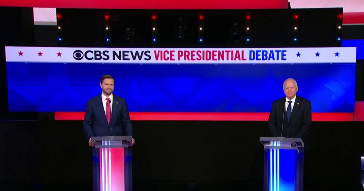 WATCH: Closing statements from Vance and Walz at the vice presidential ...