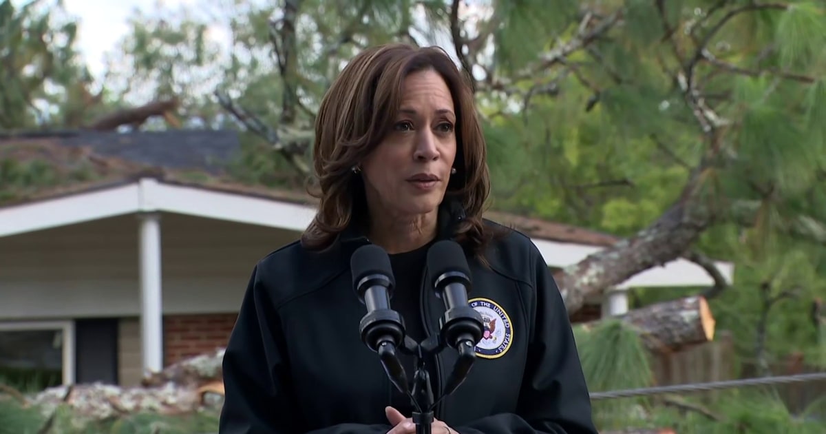 Harris announces recovery efforts for Hurricane Helene in Georgia remarks