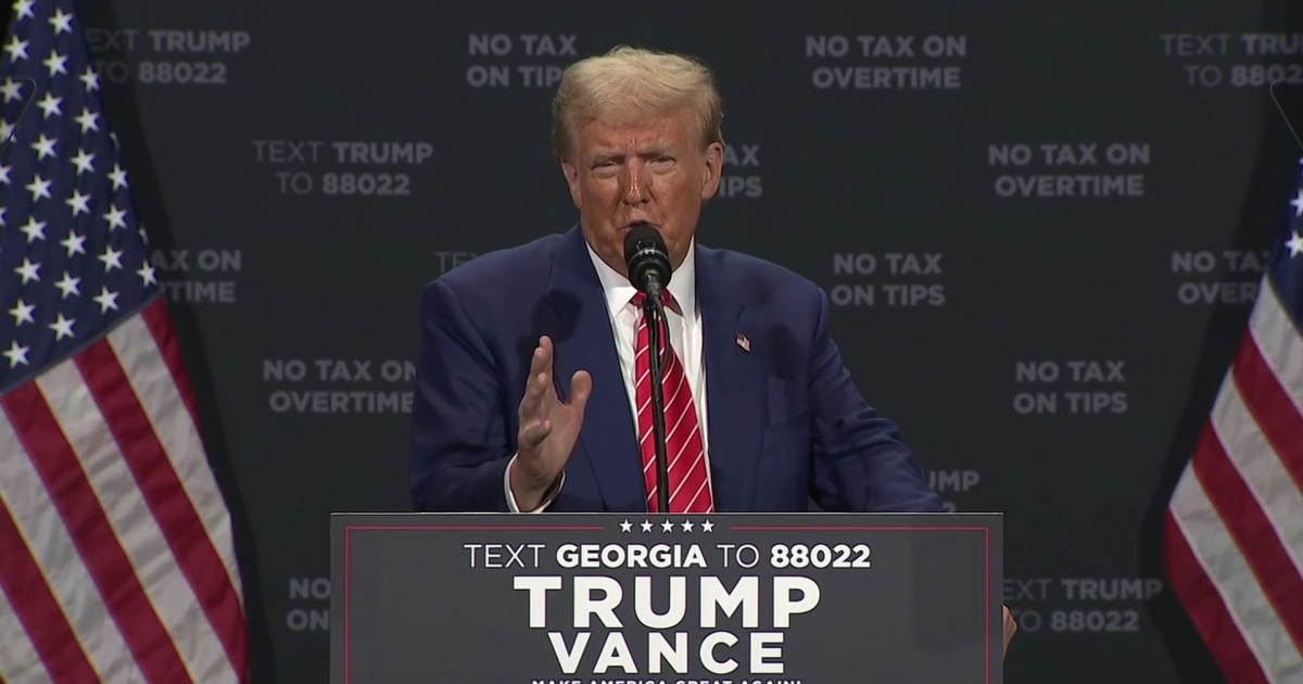 Trump praises record-breaking first day of in-person early voting in ...