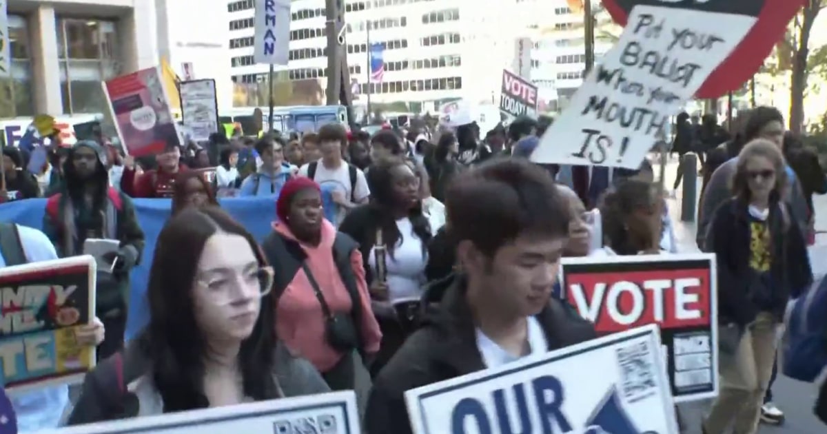 Philadelphia high schoolers cast their first ballots