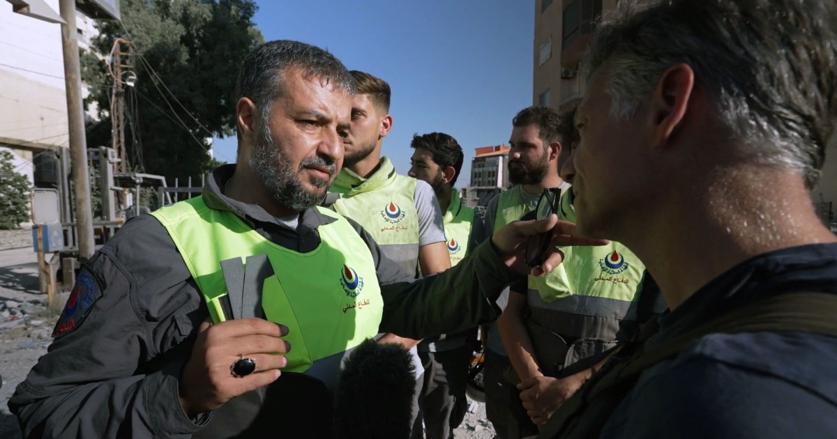 NBC News' Richard Engel interviews the Lebanese Civil Defense
