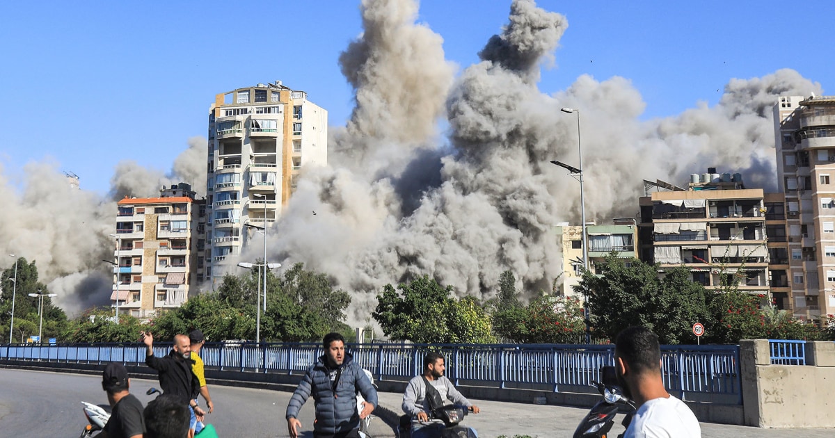 Video shows Beirut residential building collapse after apparent Israeli ...