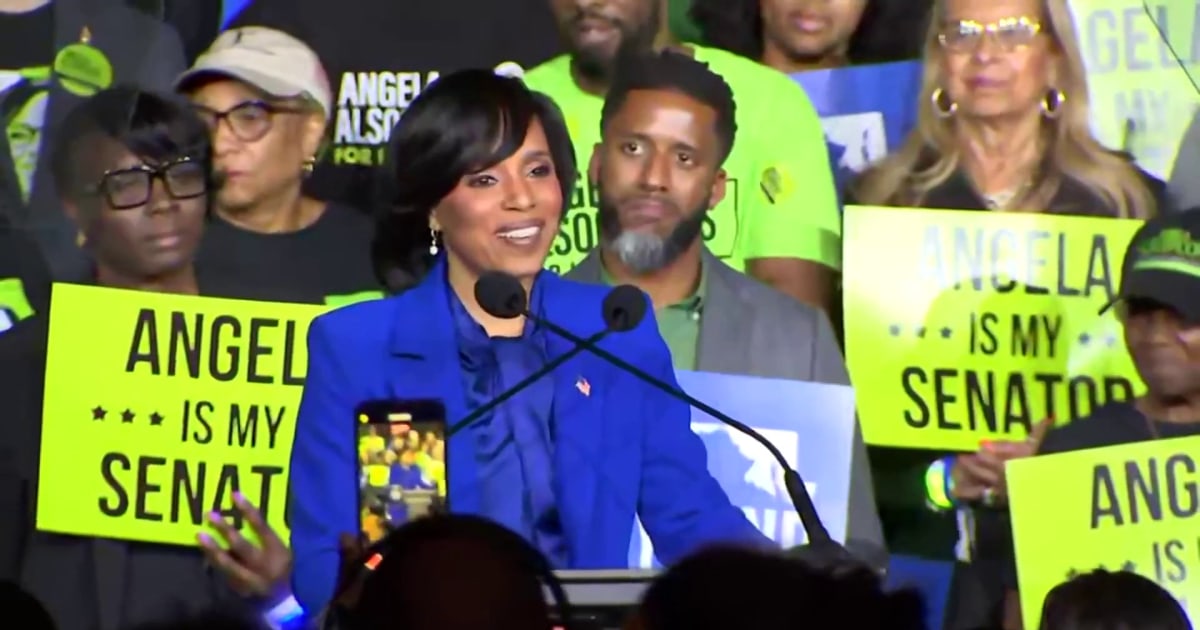 Angela Alsobrooks thanks supporters after winning Maryland Senate race
