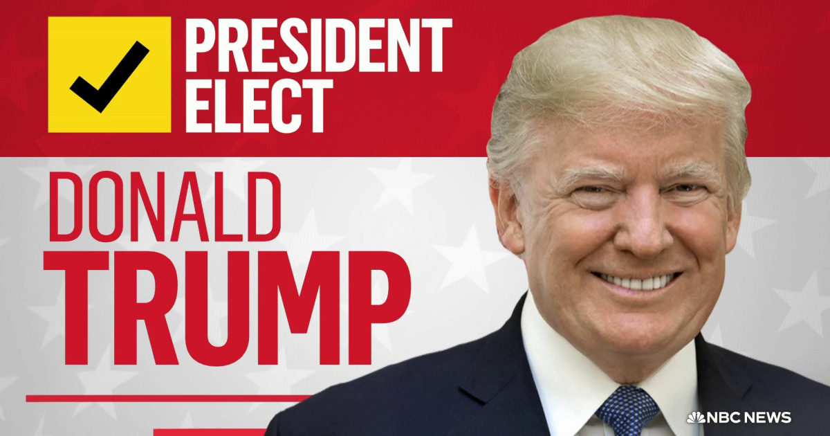 NBC News projects Donald Trump wins 2024 presidential election