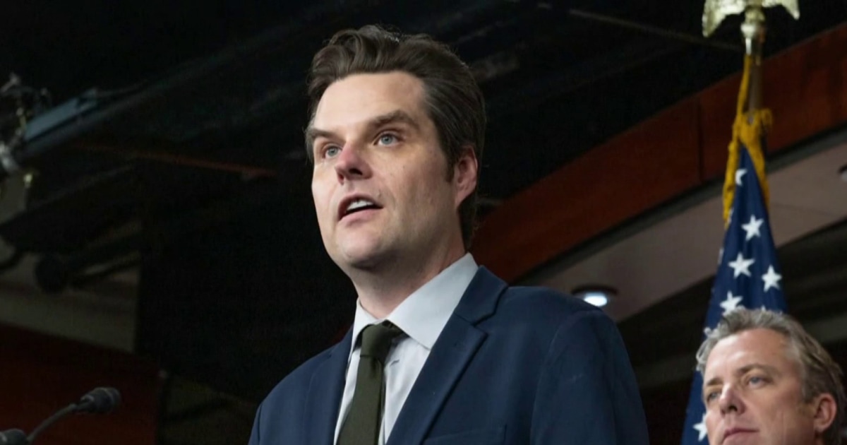 Lawmakers ‘shocked’ and 'baffled' after Trump picks Matt Gaetz to serve ...