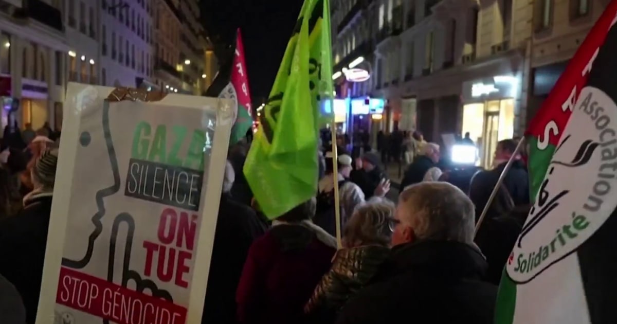 Protests erupt in Paris ahead of France-Israel soccer match