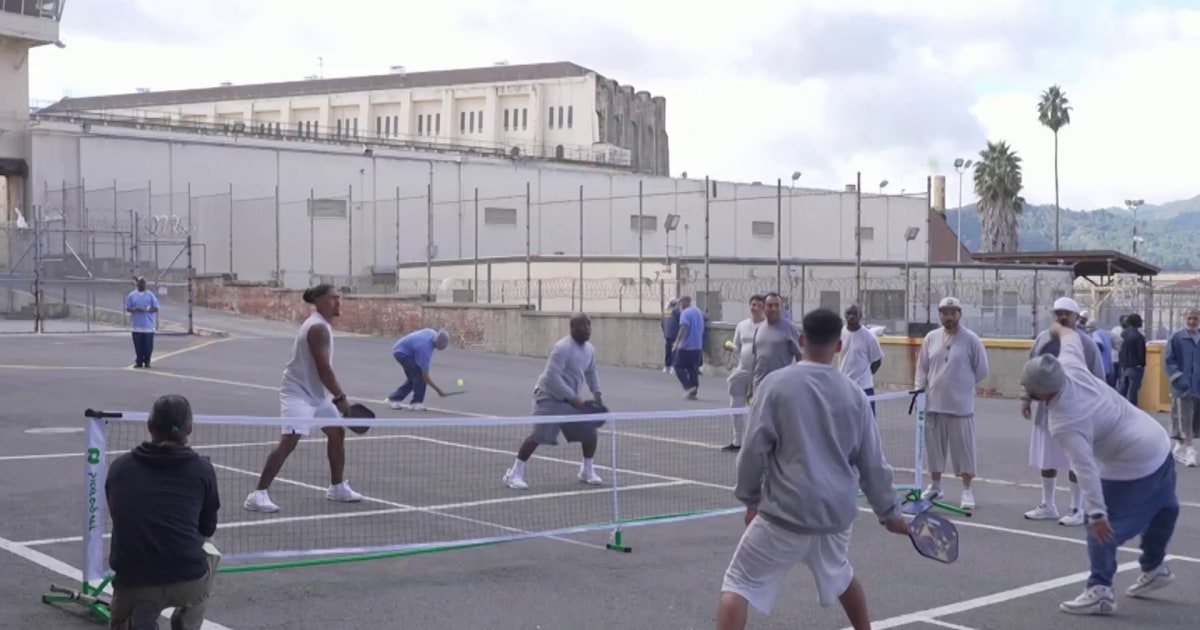 California prisoners play pickleball to build community