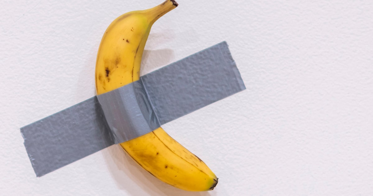 Duct-tape banana sells at auction for $6.24 million