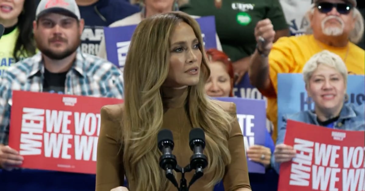 Jennifer Lopez addresses comments made at Trump's New York rally