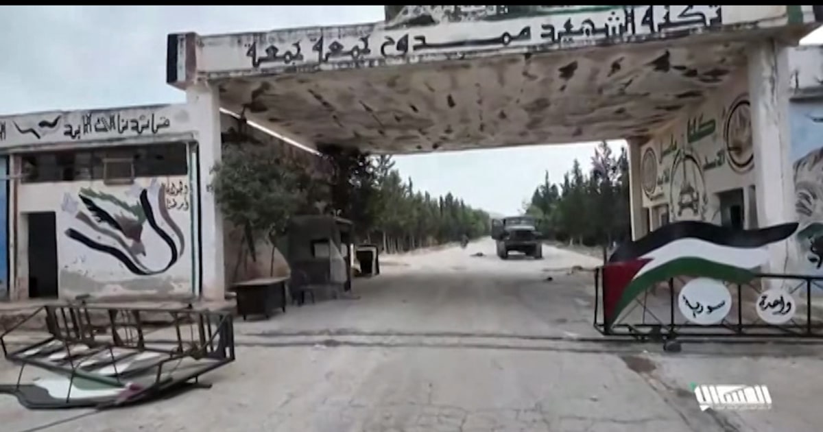 Video shows 'Syrian rebels inside Hama military base'