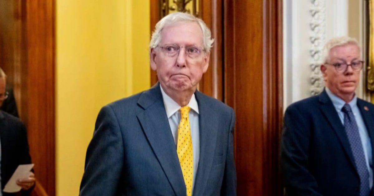 Sen. Mitch McConnell treated after fall at Capitol