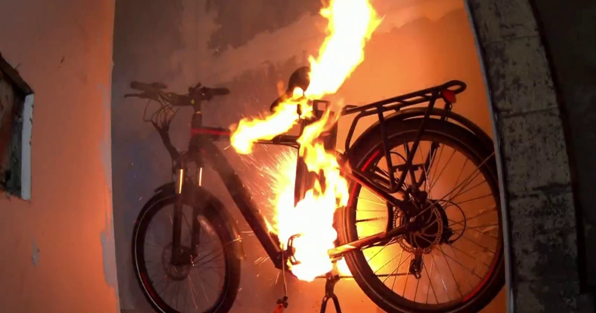 Lithium-ion battery fire warning