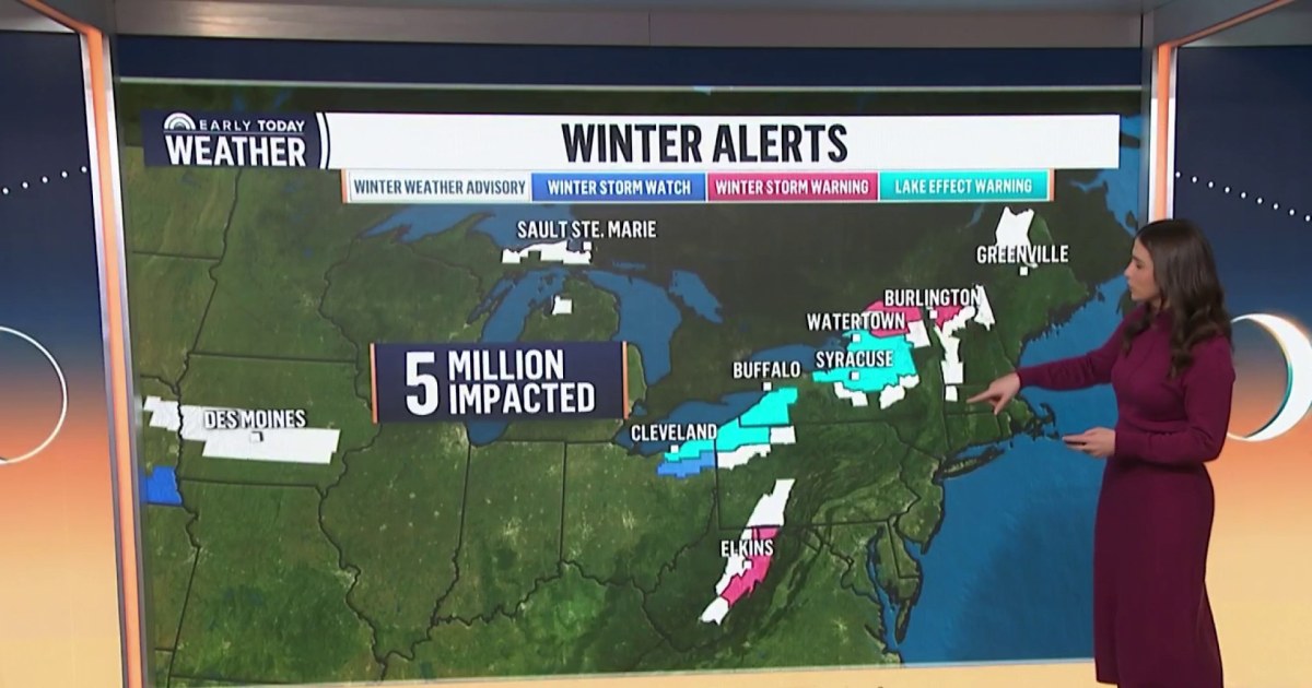 5 million impacted by winter alerts as the weather makes a frigid start ...