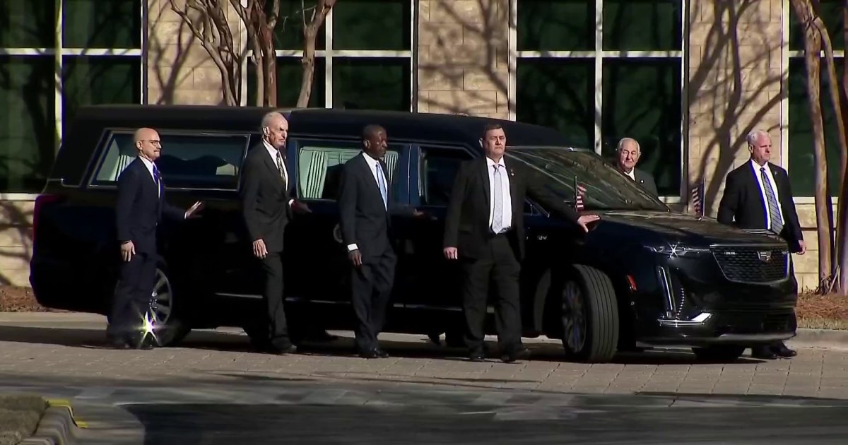 Former President Jimmy Carter's state funeral procession begins
