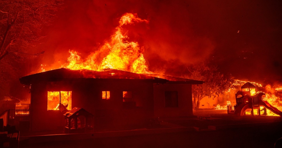 Homes ravaged by Eaton Fire in southern California