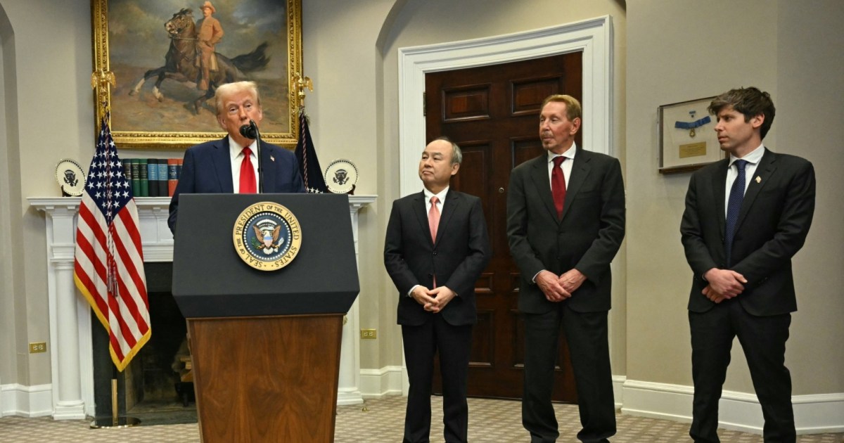 Trump announces 'Stargate' AI infrastructure project