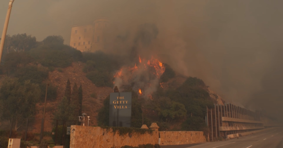 Grounds of historic Villa de Leon caught in blaze amid Palisades Fire