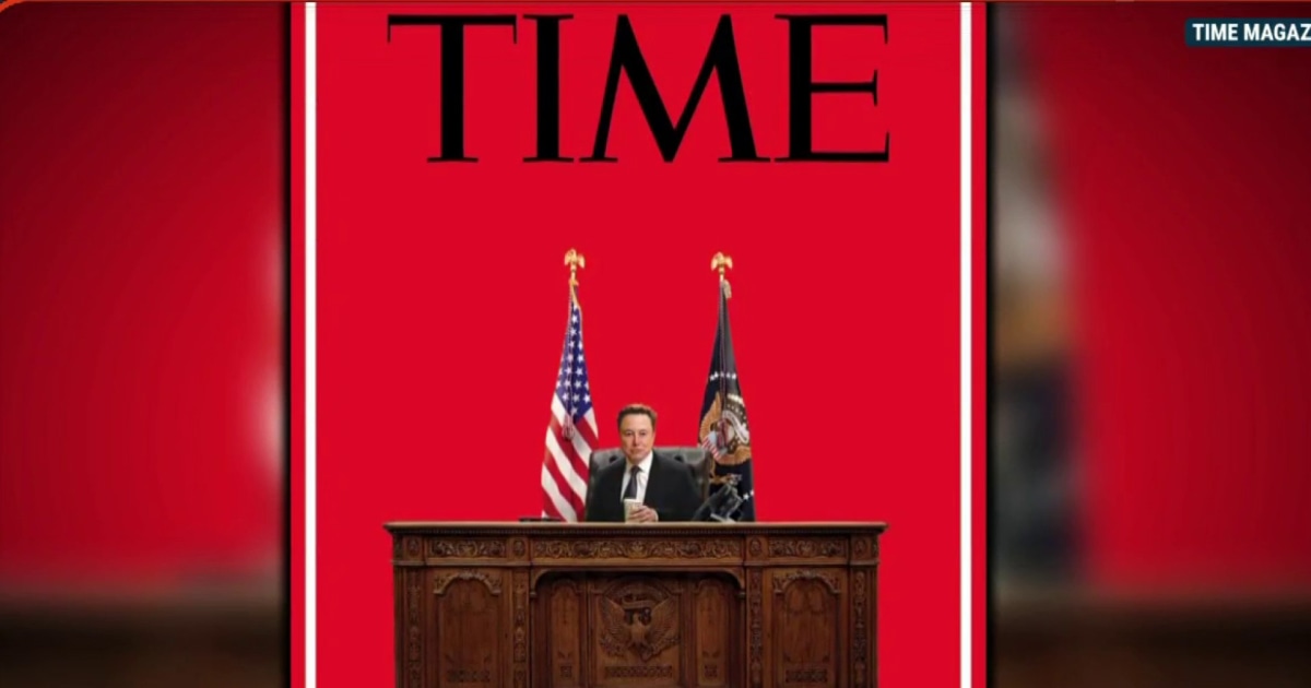 New Time cover shows Elon Musk at the Resolute desk